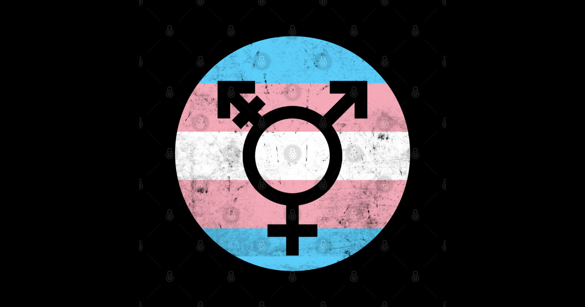 Distressed Transgender Rights Pride - Transgender Pride - Sticker ...