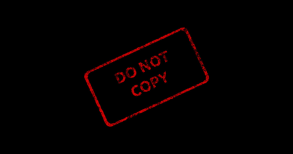 Do Not Copy red ink office stamp - Do Not Copy - Sticker | TeePublic