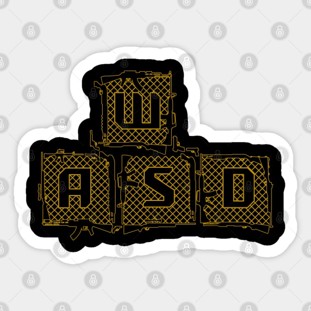 PC Gaming WASD FPS Gamer - Pc Gamer - Sticker | TeePublic