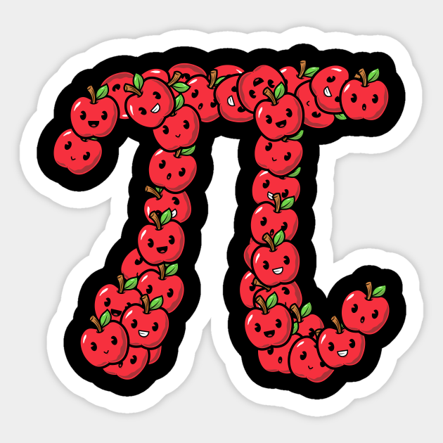 Apple Pie - Pi - Sticker | TeePublic