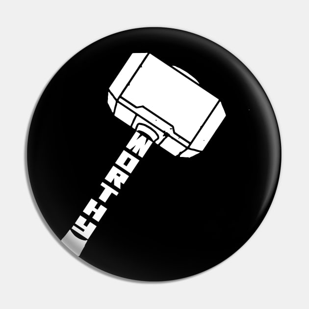 worthy of lifting mjolnir - Thor - Pin | TeePublic