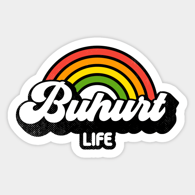 Groovy Rainbow Buhurt Life - Buhurt - Sticker | TeePublic
