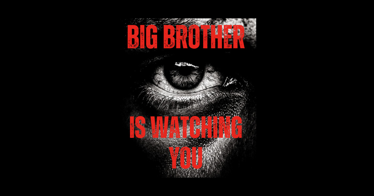BIG BROTHER IS WATCHING YOU - George Orwell 1984 - Sticker | TeePublic