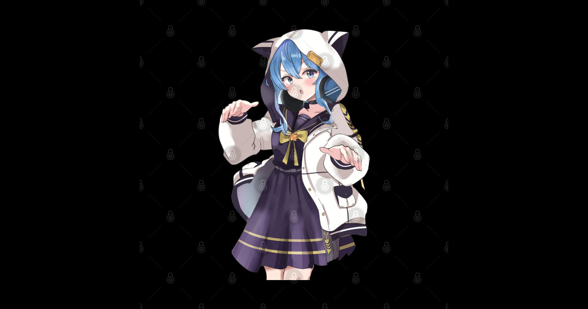 Hoshimachi Suisei Hololive - Hoshimachi Suisei - Sticker | TeePublic