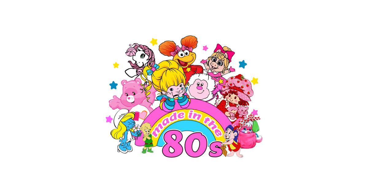 Cartoon Friends Nostalgia Friends 80's Cartoon Characters Rainbow Ca!re ...