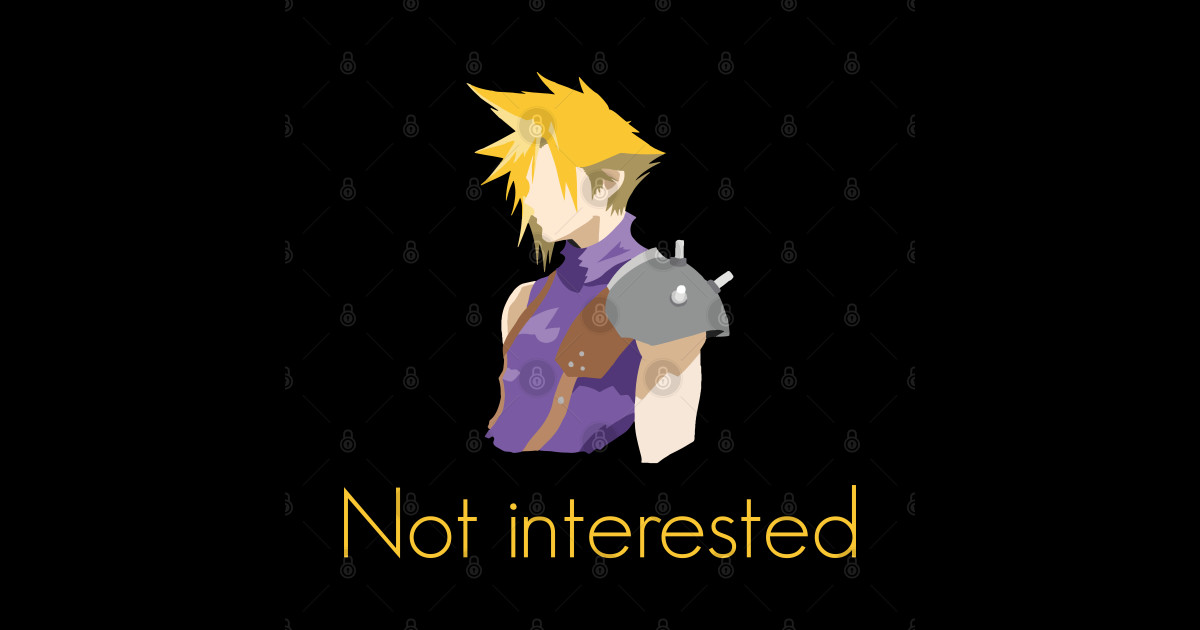 Iconic Cloud Strife Quote Final Fantasy 7 - Cloud Strife - Posters and ...