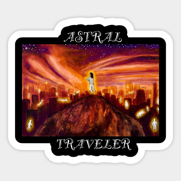 Astral Traveler / projection - Astral Projection - Sticker | TeePublic
