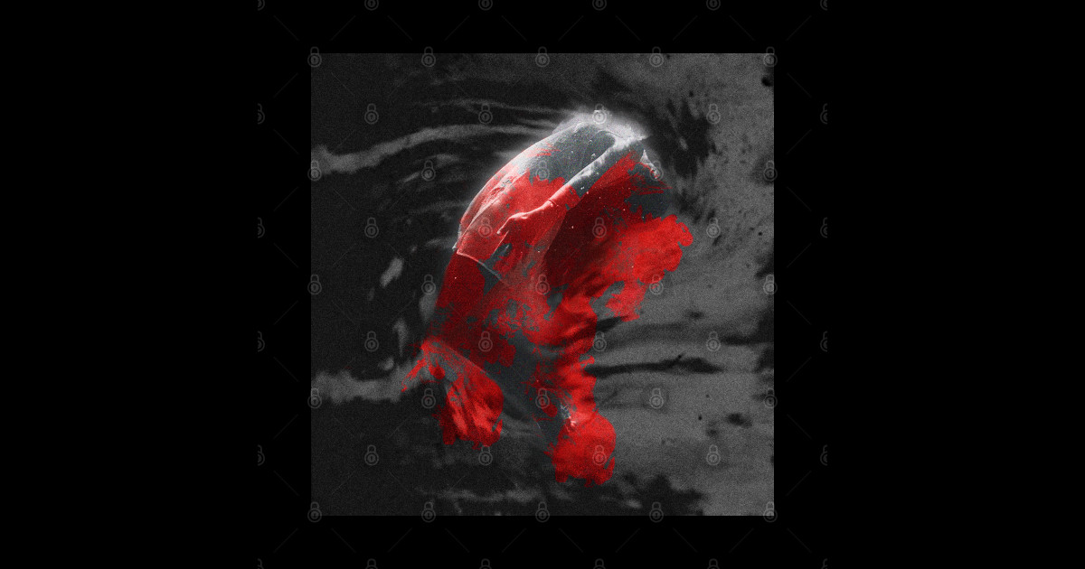 "Red Eclipse: The Shattered Flow" - Abstract Art - Posters and Art ...