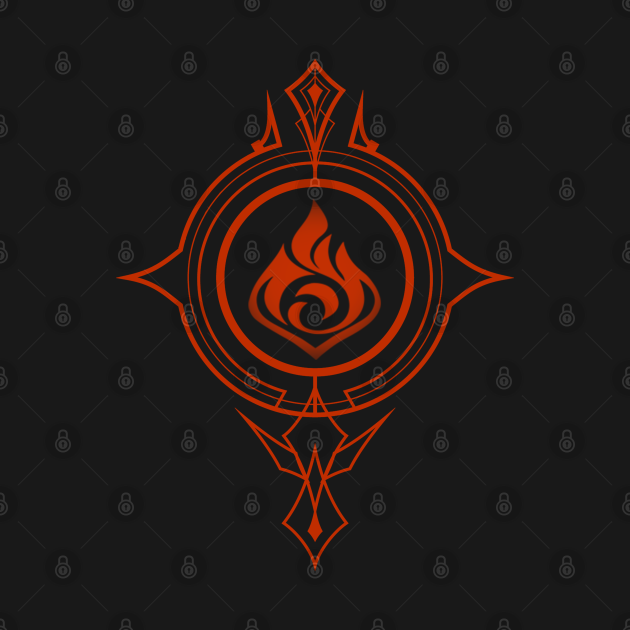 Pyro Element - Genshin Impact - T-Shirt | TeePublic