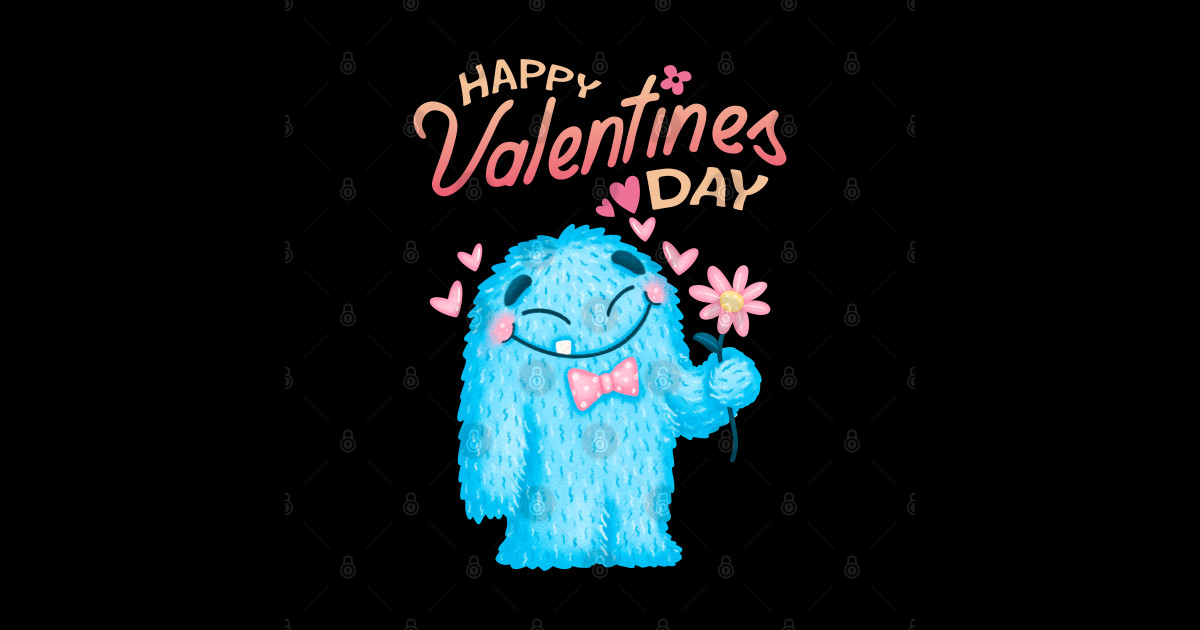 Love Monster - Valentines Day - Sticker | TeePublic