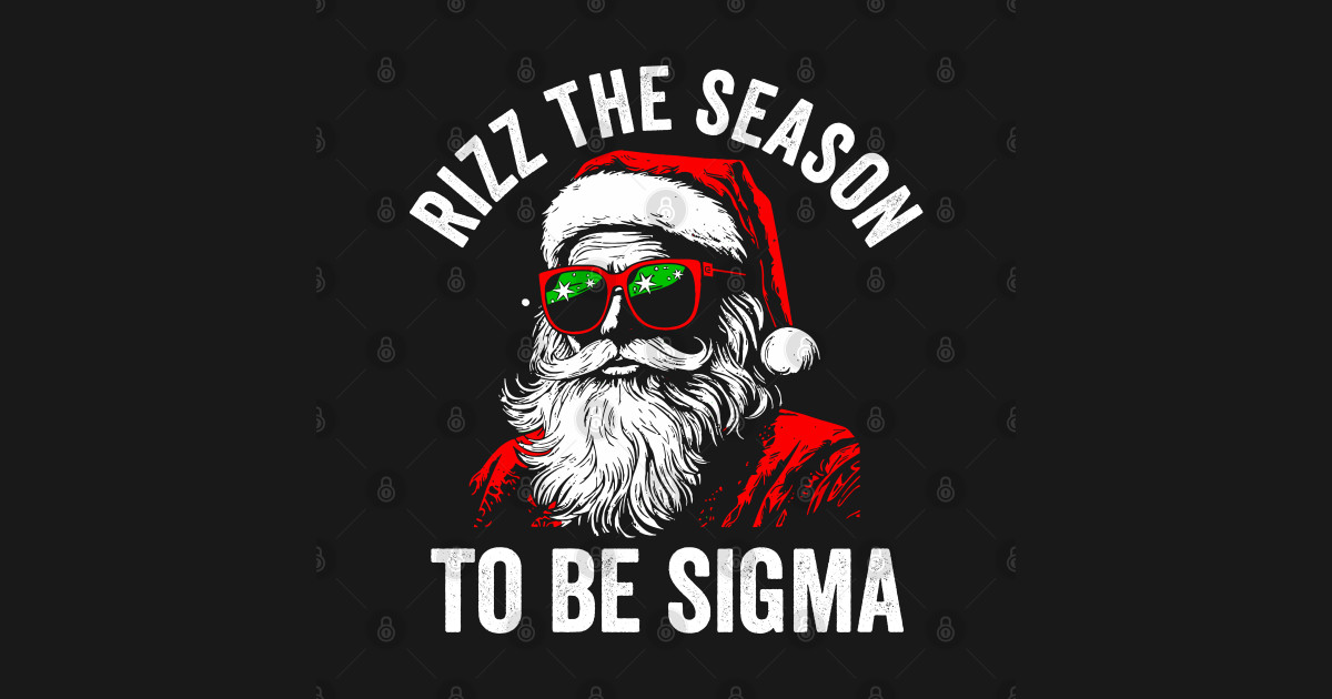 Rizz The Season - Funny Gen Alpha Slang Christmas Teacher - Rizz The ...