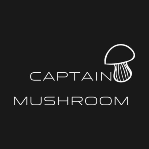 Captain Mushroom Typography White Design - Captain Mushroom Typography ...