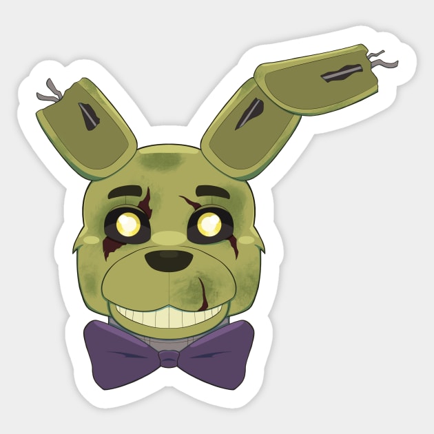 Springtrap Fan Design - Fnaf - Sticker | TeePublic