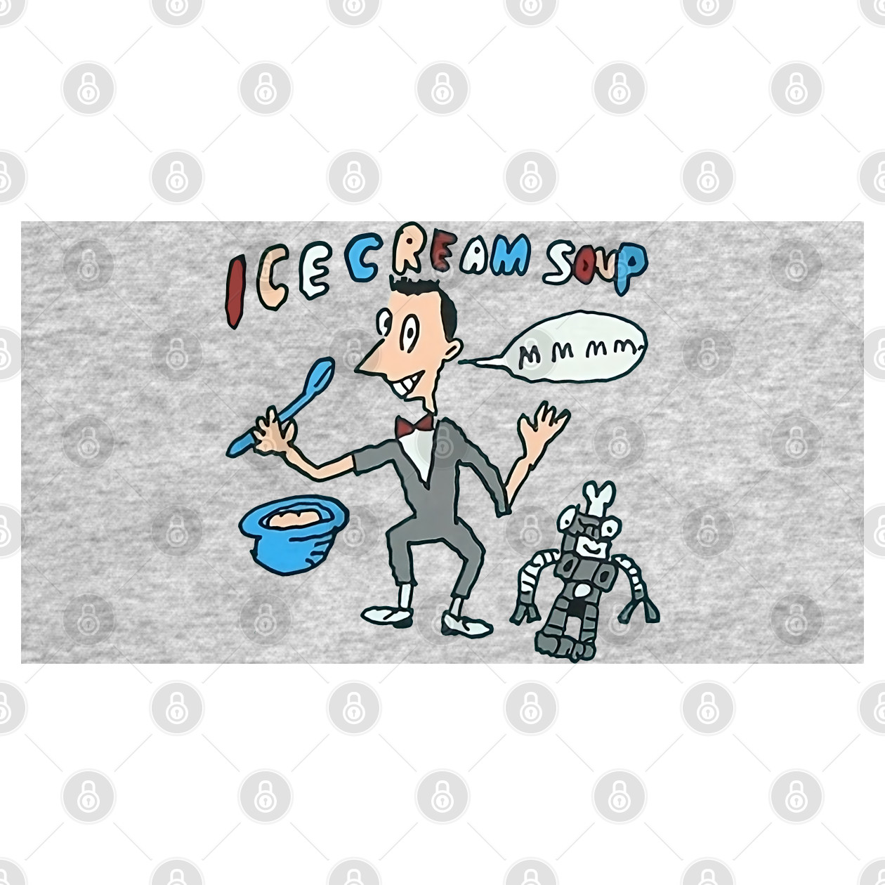 Pee-wee Herman's Ice Cream Soup - Pee Wee Herman - T-Shirt | TeePublic