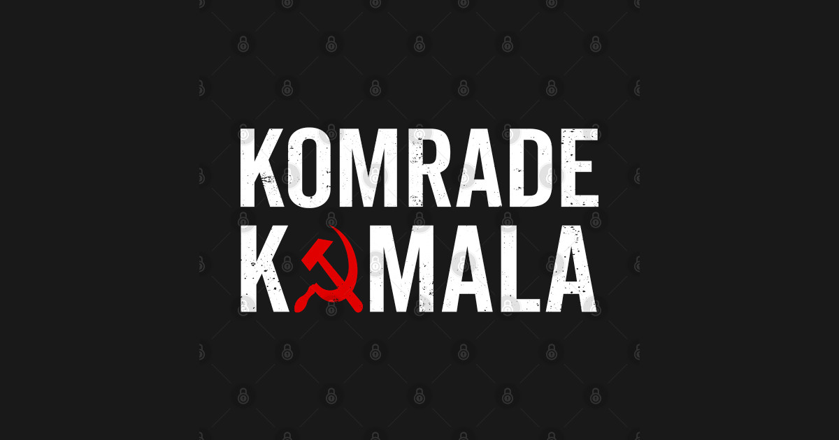 Komrade Kamala Socialist Comrade Symbol Parody - Kamala Harris - T ...
