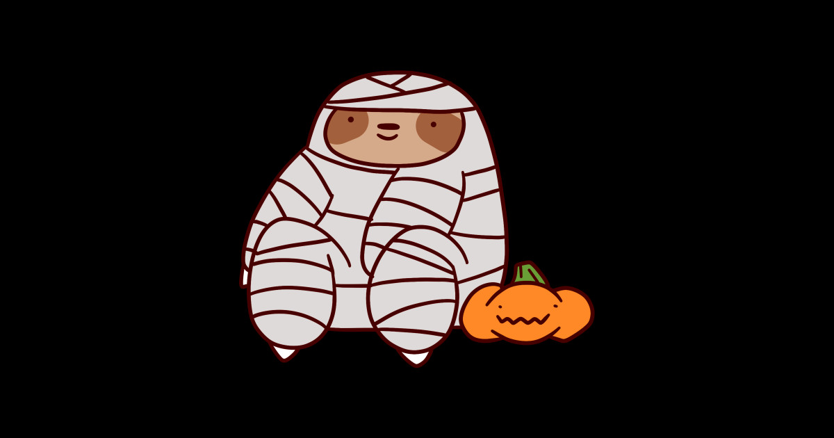 Mummy Sloth - Sloth - Sticker | TeePublic