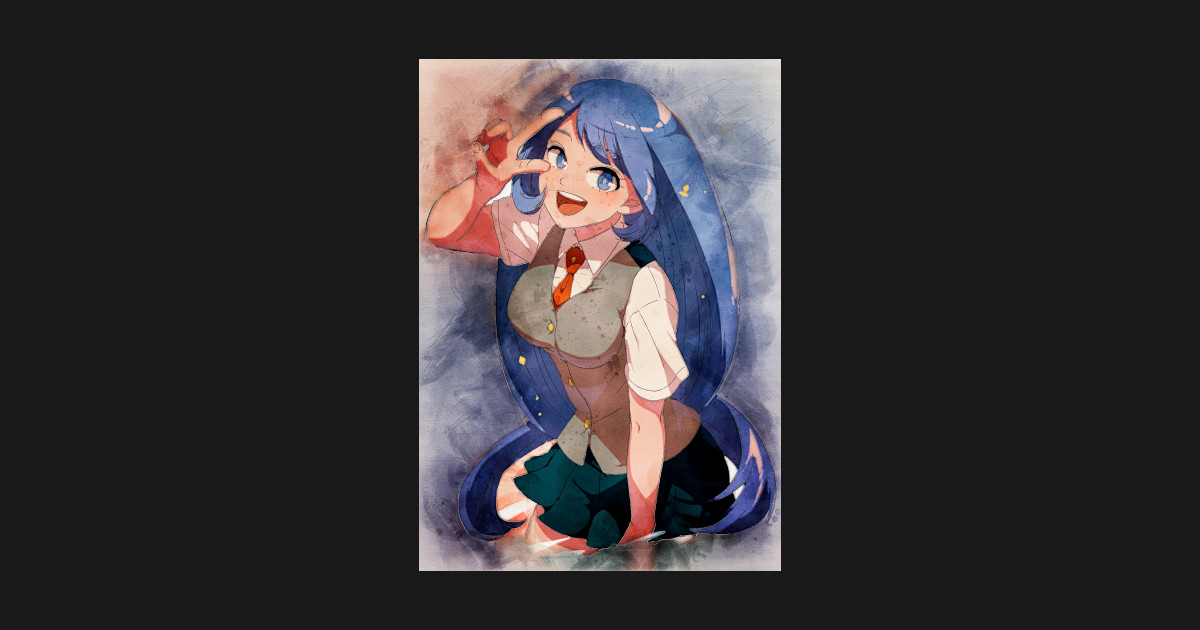 Hadou Nejire Anime Watercolor - Anime - T-Shirt | TeePublic