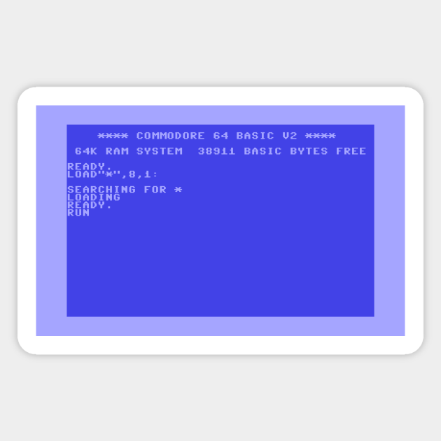 Commodore 64 - C64 - Boot Screen - Version 1 - Commodore - Sticker ...