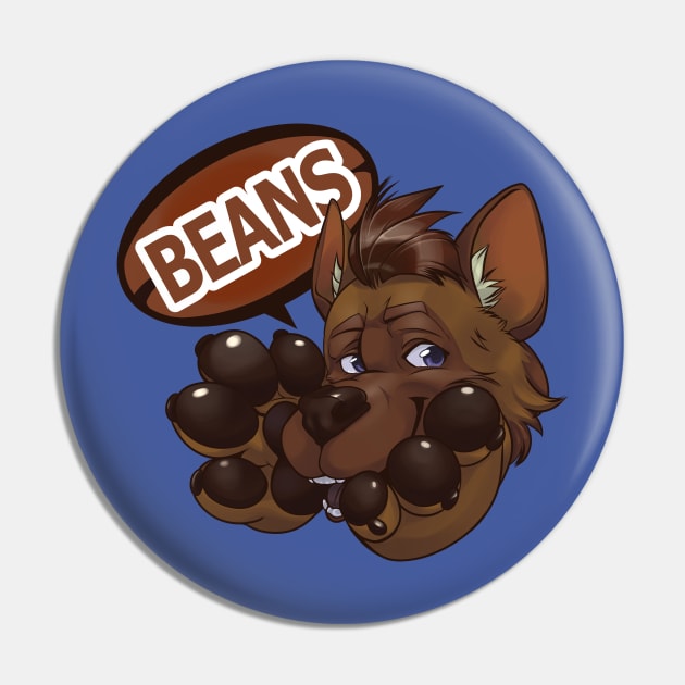 Hyena paw beans - Furry - Pin | TeePublic