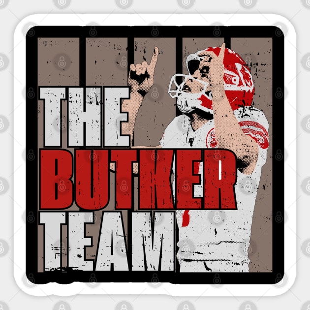 the butker team - Harrison Butker - Sticker | TeePublic