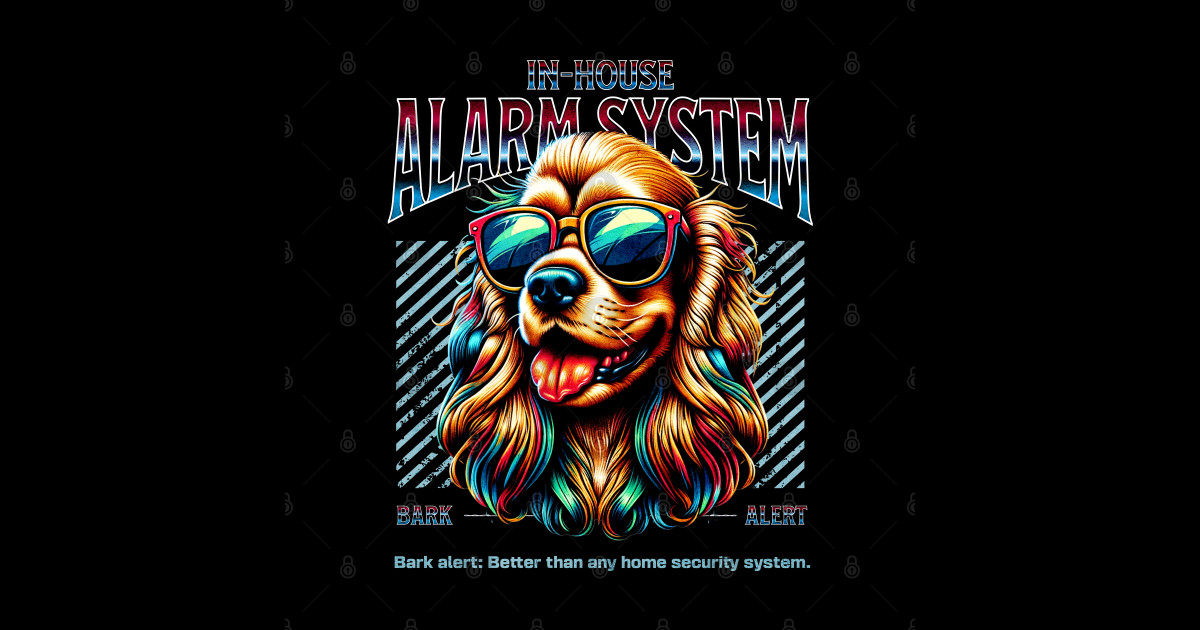 Bark Alert Cocker Spaniel Dog - Cocker Spaniel - Sticker | TeePublic