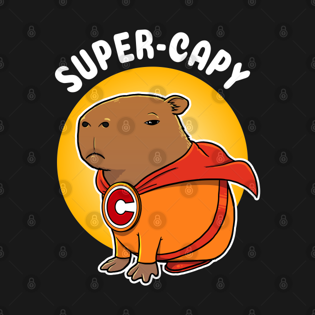 Super-Capy Capybara Superhero Costume - Capybara - T-Shirt | TeePublic