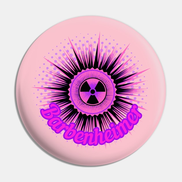 BARBENHEIMER. HOT PINK DANGER BURST FANCY PINK FONT STYLE ...