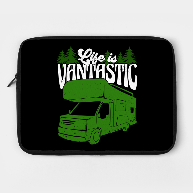 Life Is Vantastic Camper Van Owner Gift - Camper Van - Laptop Case