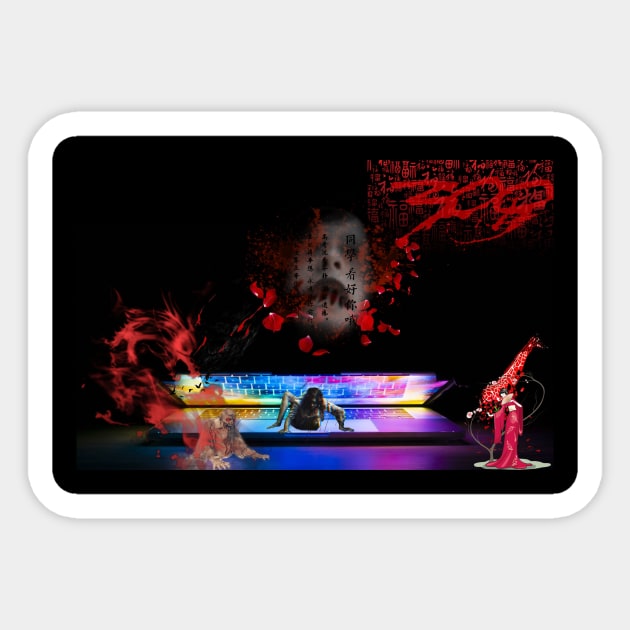 300 GHOST DEMON - 300 Ghost Demon - Sticker | TeePublic