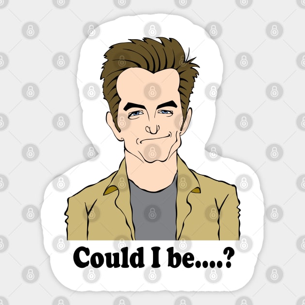 MATTHEW PERRY FAN ART!! - Matthew Perry - Sticker | TeePublic