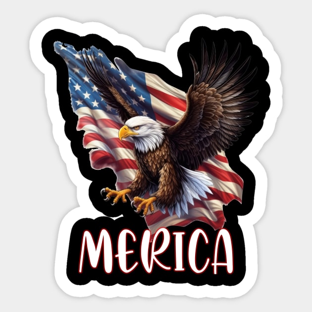 Vintage Eagle American Flag USA Flag 4th of july Merica - Eagle ...