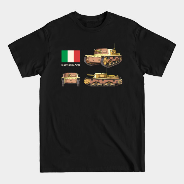 Semovente Da 75/18 Italian WW2 Tank SPG Italy Flag Gift - Semovente Da ...