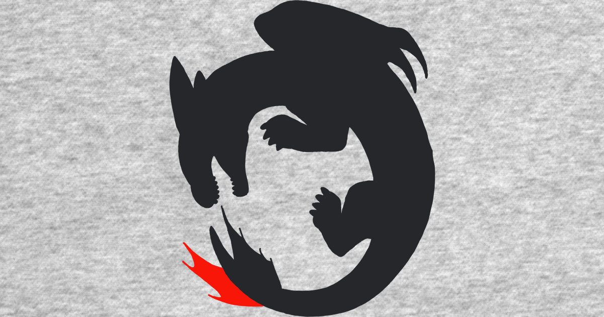 How To Train Your Dragon Toothless Logo - Httyd - T-Shirt | TeePublic