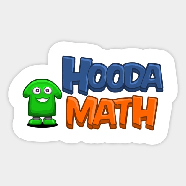 Hooda Math Logo - Hooda - Sticker | TeePublic