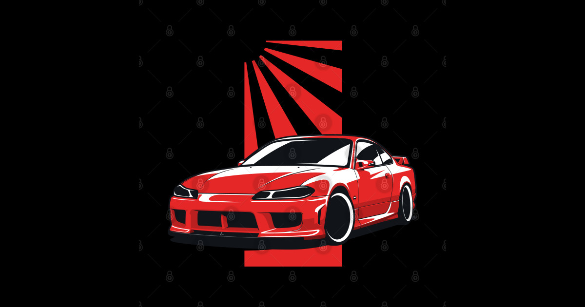 Red Silvia S15 JDM - S15 - T-Shirt | TeePublic