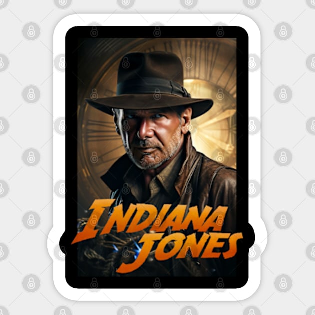Indiana Jones Art - Indiana Jones Art - Sticker | TeePublic