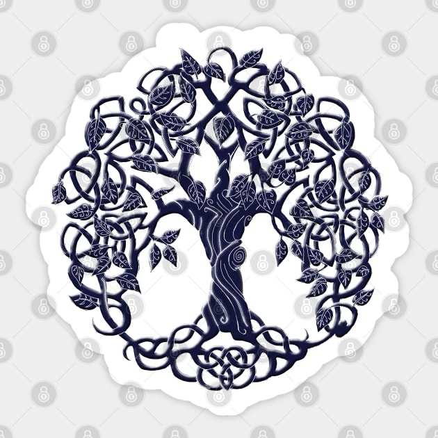 Tree of life Blue - Trees - Sticker | TeePublic