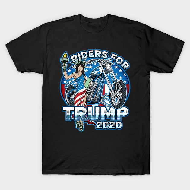 Riders For Trump 2020 Motorcycle - Trump - T-Shirt | TeePublic