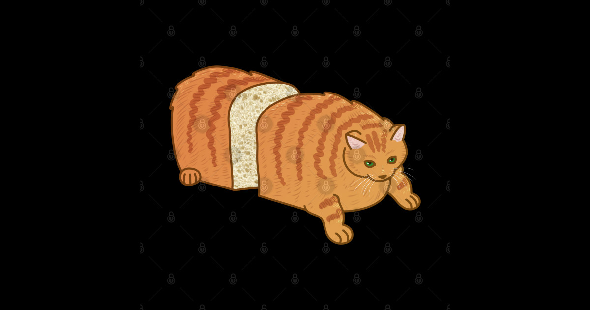 Bread cat meme - Cat - Sticker | TeePublic