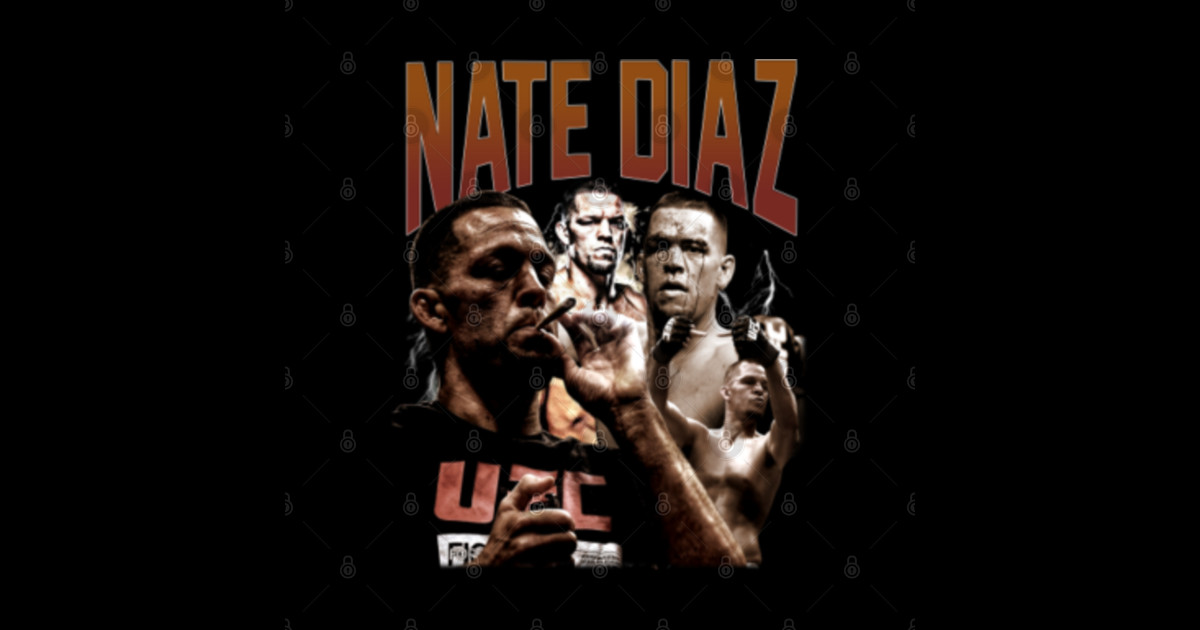 Nate Diaz "Weed" Vintage - Nate Diaz - Sticker | TeePublic