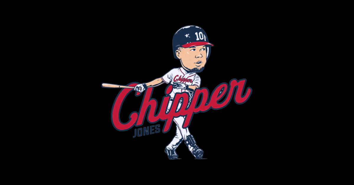 Chipper Jones Caricature - Chipper Jones - Sticker | TeePublic