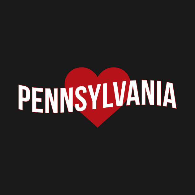 Pennsylvania Love - Pennsylvania - T-Shirt | TeePublic