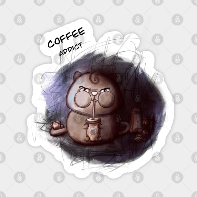 Coffee cat - Coffee Cats - Sticker | TeePublic