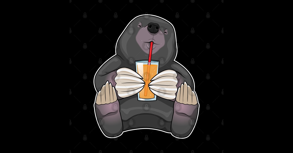 Mole Juice Drinking straw - Mole - Sticker | TeePublic