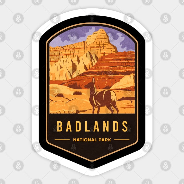 Badlands National Park - Badlands National Park - Sticker | TeePublic