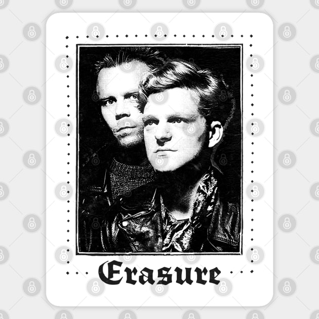 Erasure ------ 80s Retro Design - Erasure - Sticker | TeePublic