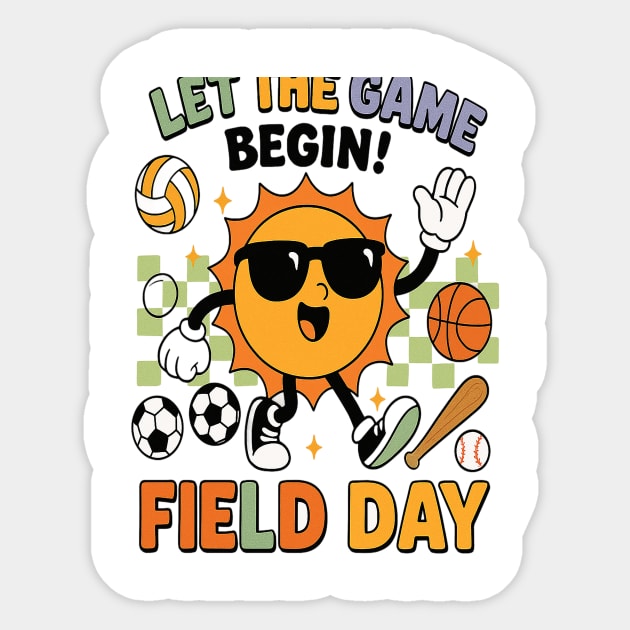 let the game begin field day - Let The Game Begin Field Day - Sticker ...