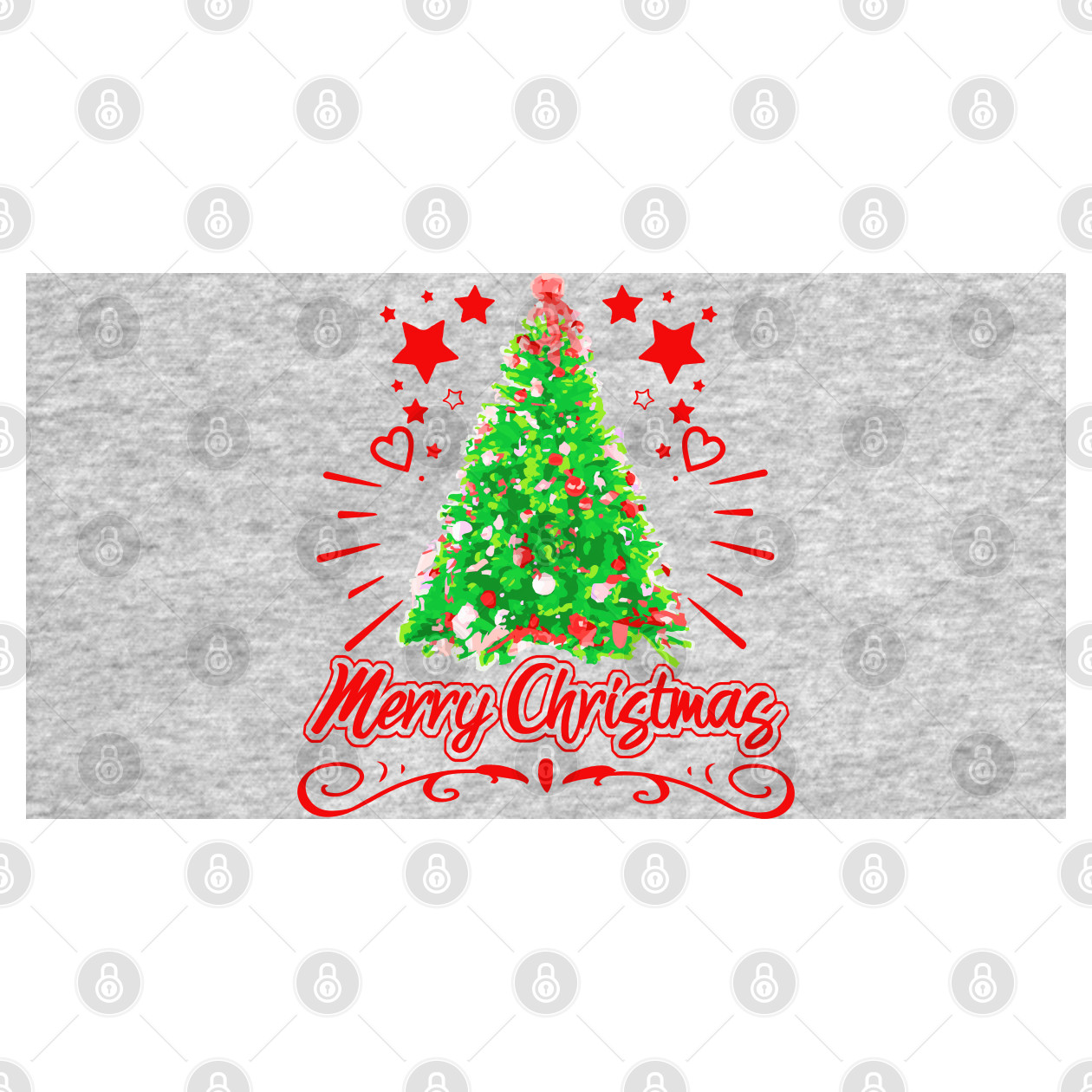 Christmas Tree Merry Christmas Red - Tree Christmas - Long Sleeve T ...