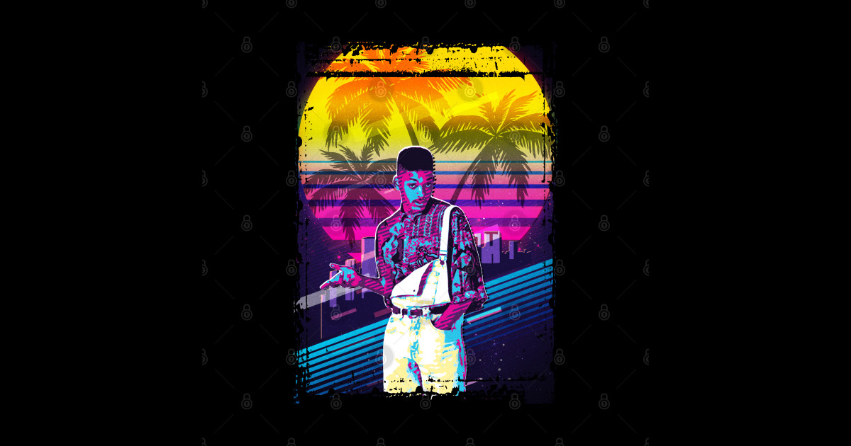 Fresh Prince retro art - Fresh Prince Of Bel Air - Sticker | TeePublic