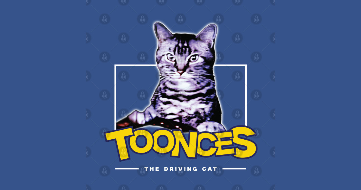 He's Toonces the Driving Cat // He drives around all over the town ...